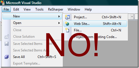 Code rant: The sorry tale of the Visual Studio Web Site